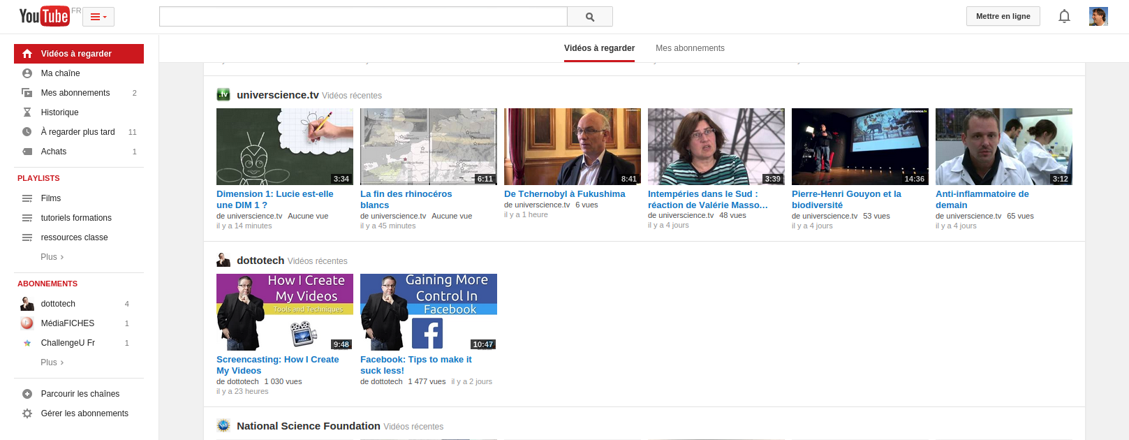 Youtube [Communiquer avec les outils numériques ]
