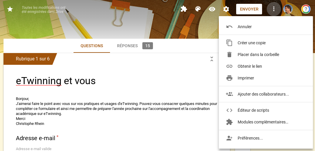 Créer un formulaire avec Google Forms [Journée d'information ...