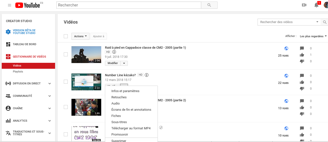 Youtube pour les profs