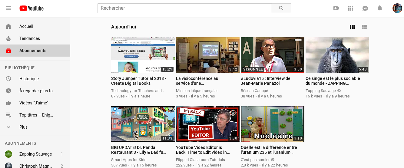 Youtube pour les profs